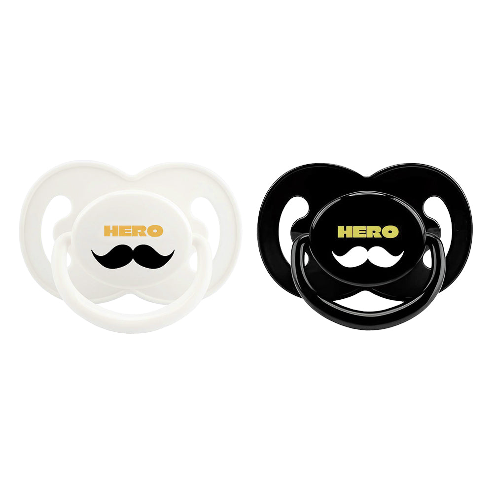 Hero Beard Adult Pacifier -2 Pack -Set A – CutiePlusU