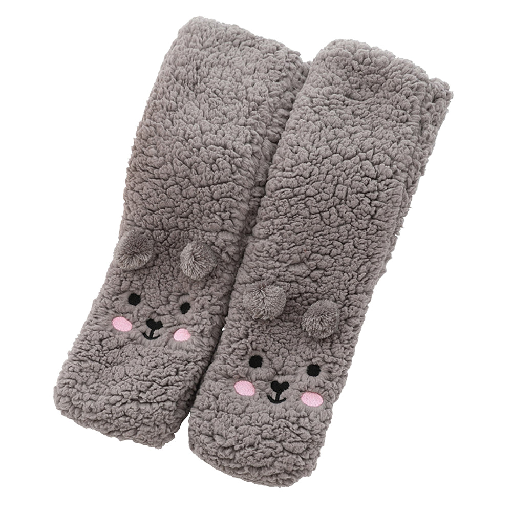 Plush Fuzzy Warm Floor Socks - Grey – CutiePlusU