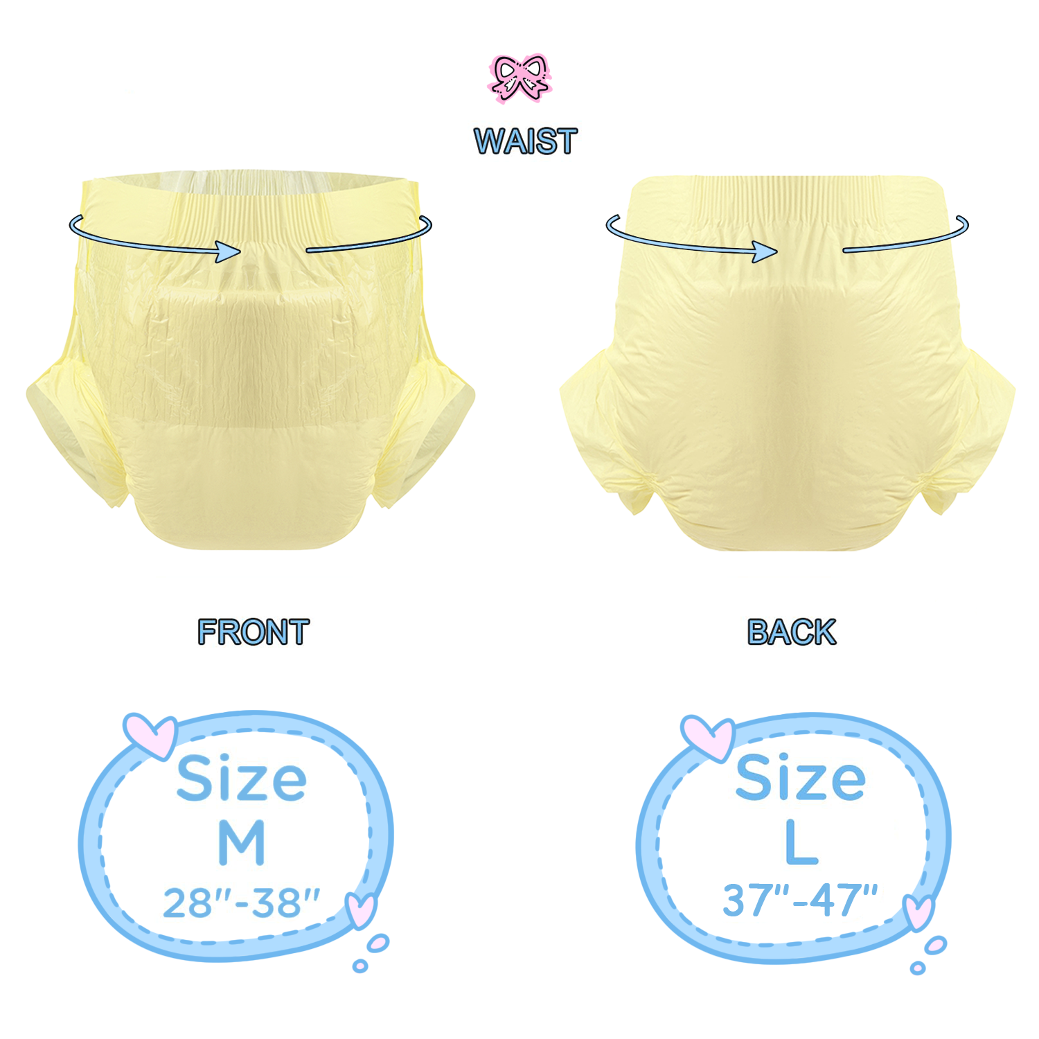 Adult Diaper-ABD Yellow – CutiePlusU